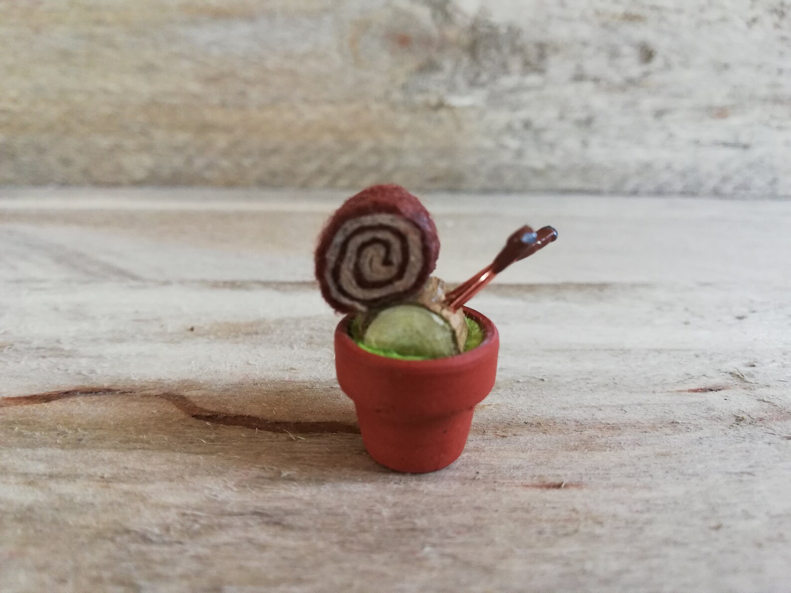 Miniature Felt Snails, Diorama, Tiny Gifts, Nature Lover Gifts - Etsy
