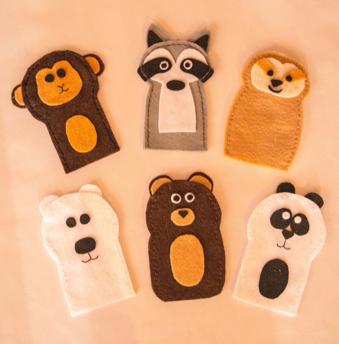 Animal Finger Puppets - Etsy