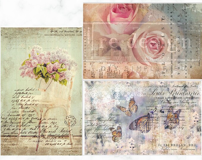Parisian Bloom Haven Decoupage Paper Pack, Redesign With Prima ...