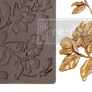 Magnolia Blooms Silicone Mold - Redesign With Prima Decor Mould - Etsy
