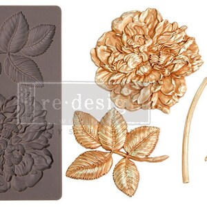 Peony Suede - Silicone Molds, Redesign With Prima Decor Mould ...