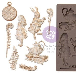 Following Alice Prima Decor Mould 5"x8" Silicone Molds, Molds for Resin ...