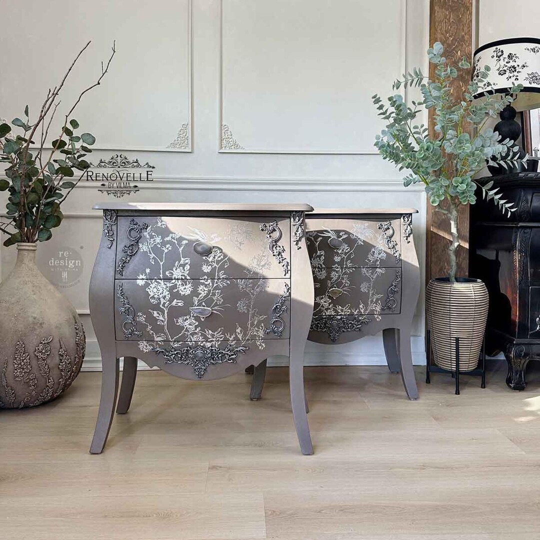 Silver Bird, Redesign With Prima Decor Transfer 18x 24 New Furniture ...