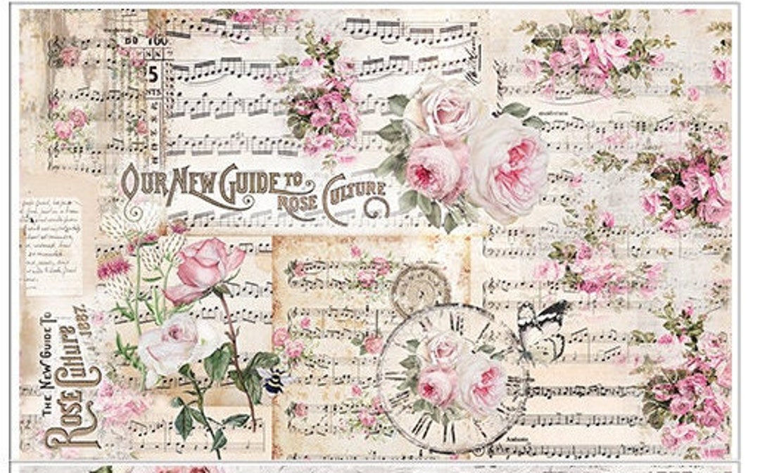 Shabby Chic Sheets Decoupage Paper Pack, Redesign With Prima 3 Sheets ...