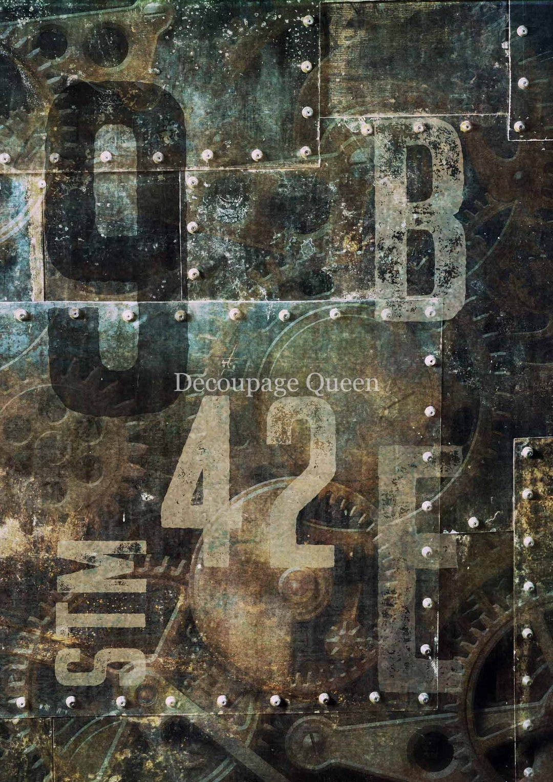 STM42 Decoupage Paper Rice Paper Decoupage Queen Steampunk Decoupage - Etsy