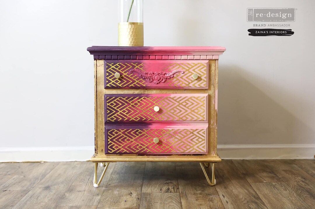Geo Diamond Furniture Transfer Redesign With Prima Decor Transfer 24x ...