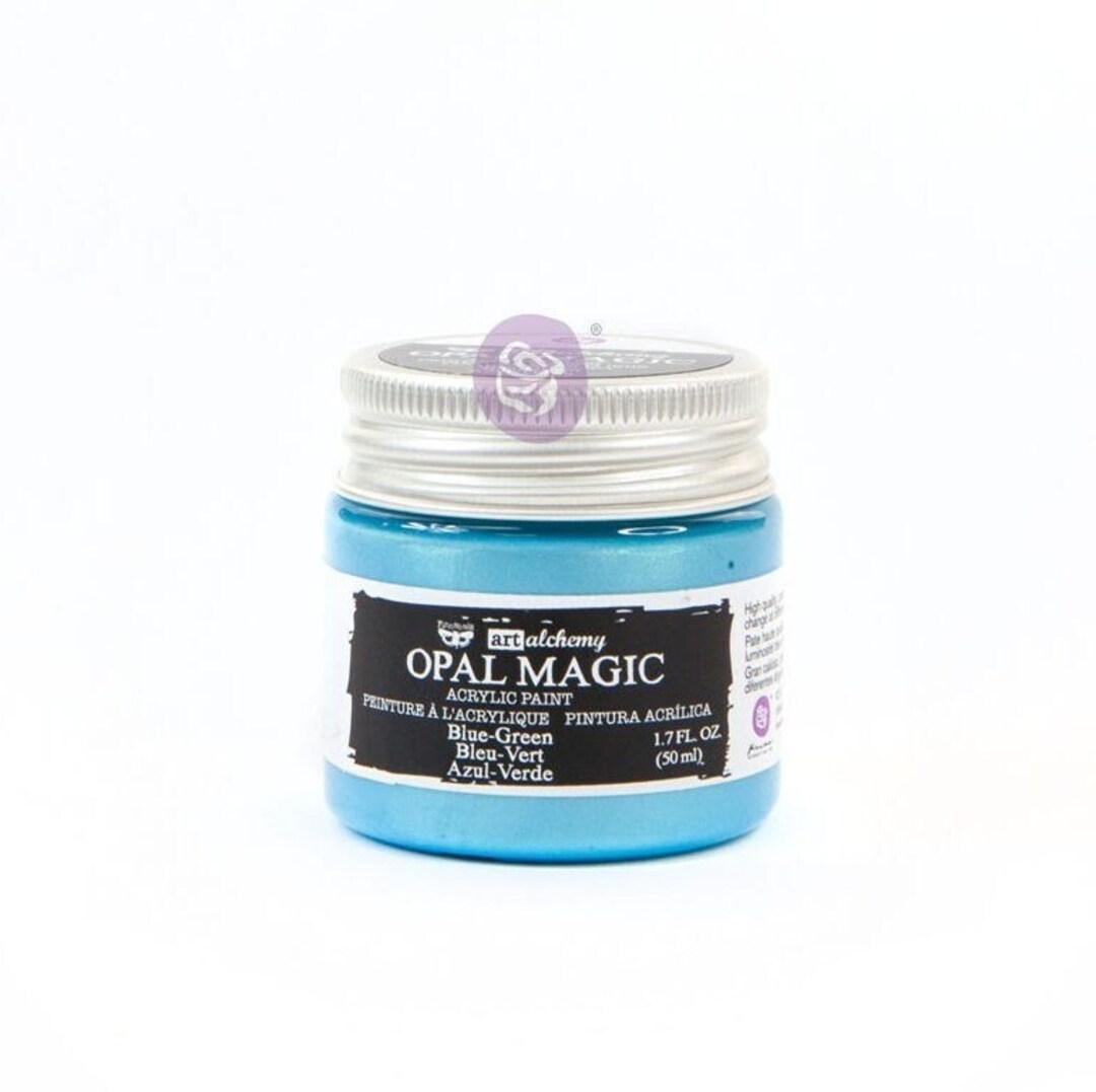 Blue-green Opal Magic Metallic Acrylic Paint Finnabair With Prima ...