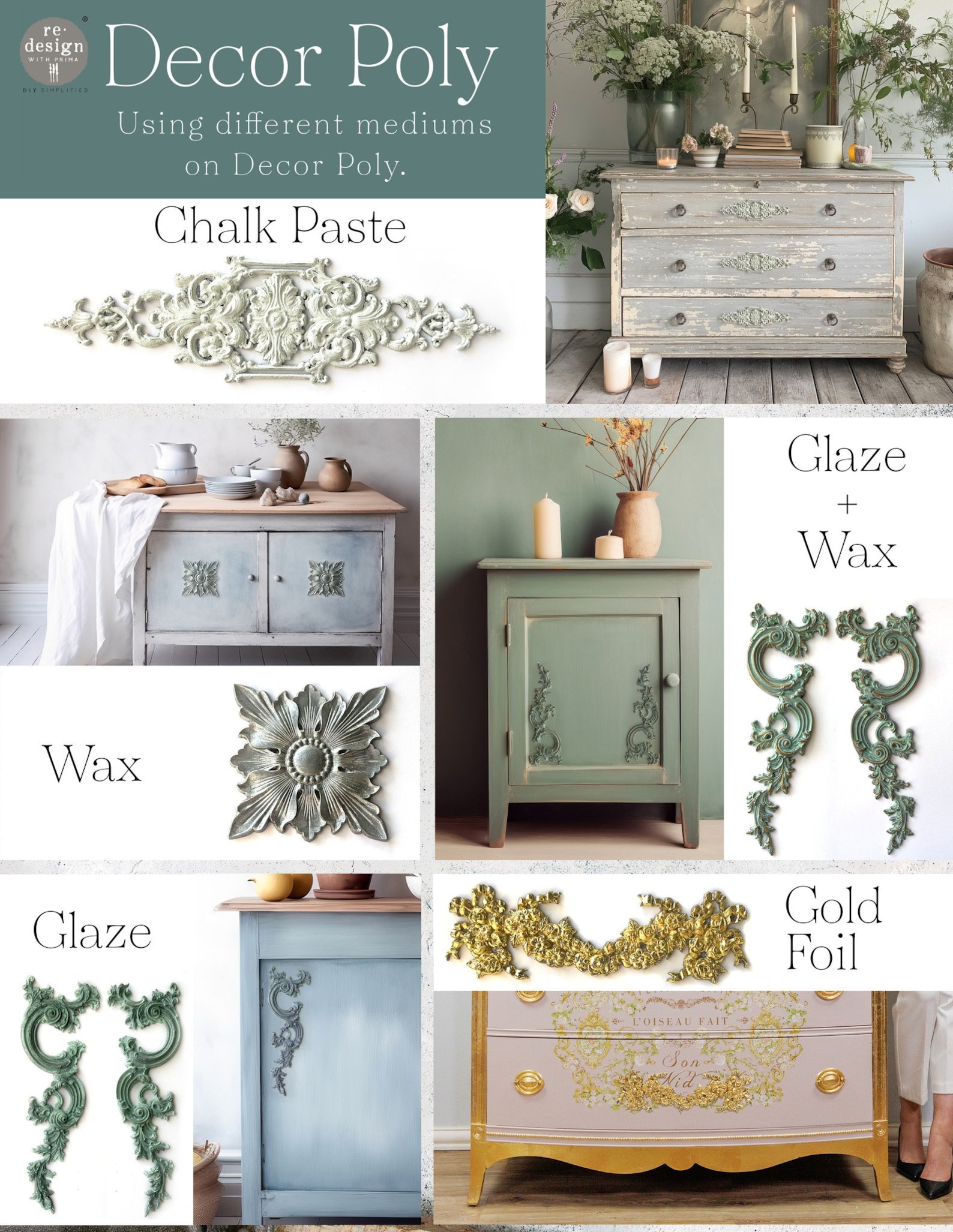 Petals in Harmony Decor Poly Casting - Redesign With Prima Furniture ...