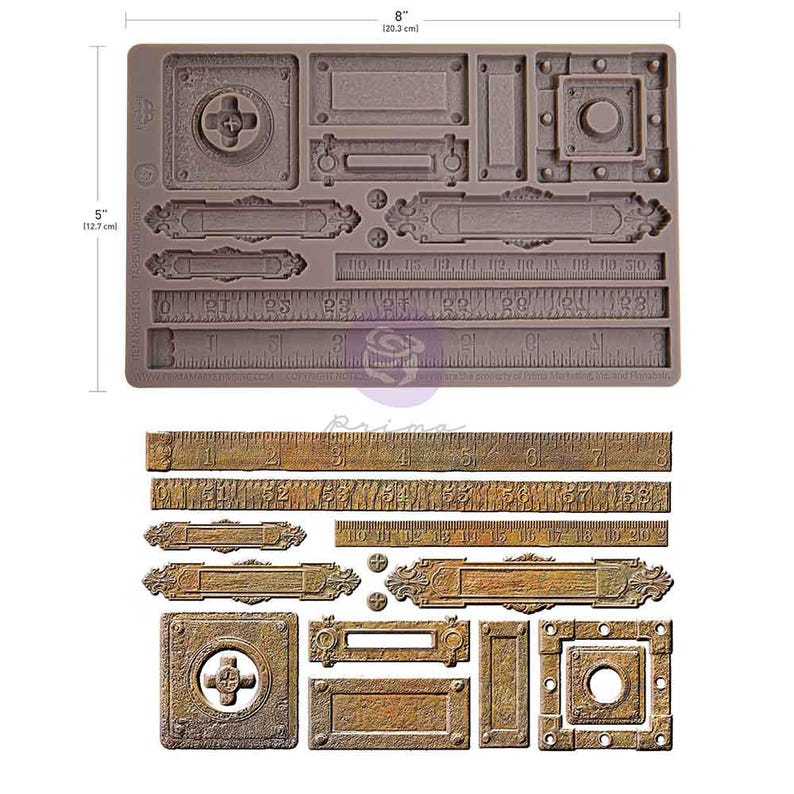 Tapes & Labels Silicone Molds - Redesign With Prima Decor Mould 5"x 8 ...