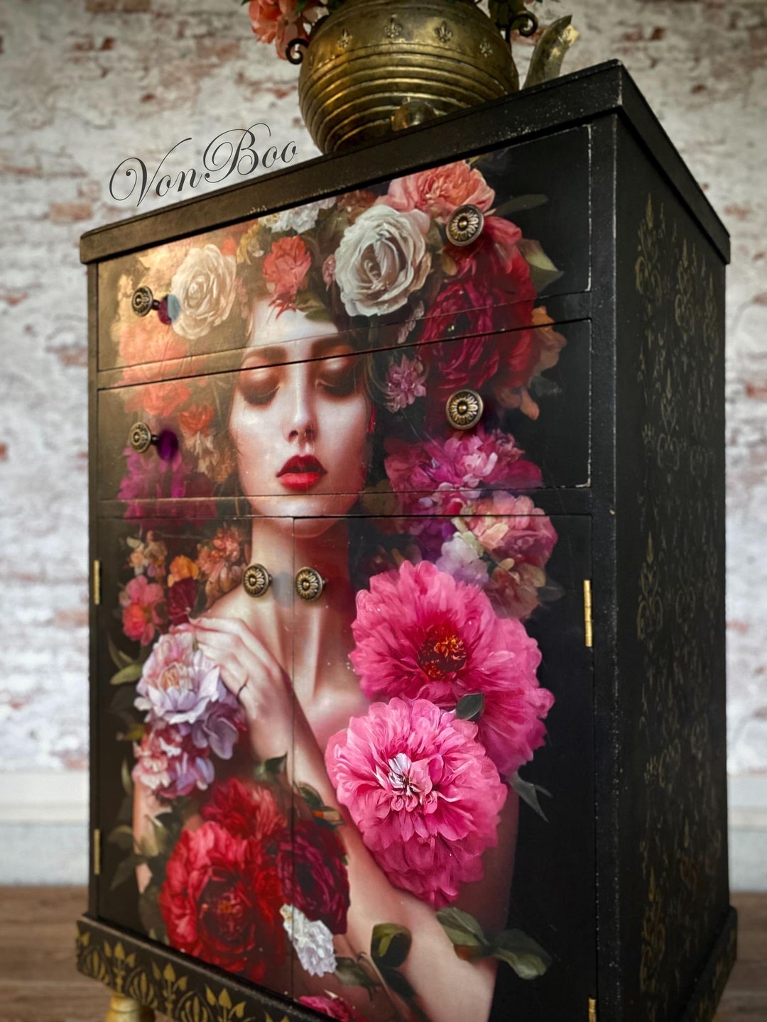 Baroque Flowers A1 Mint Decoupage Paper, MINT by Michelle Decoupage ...