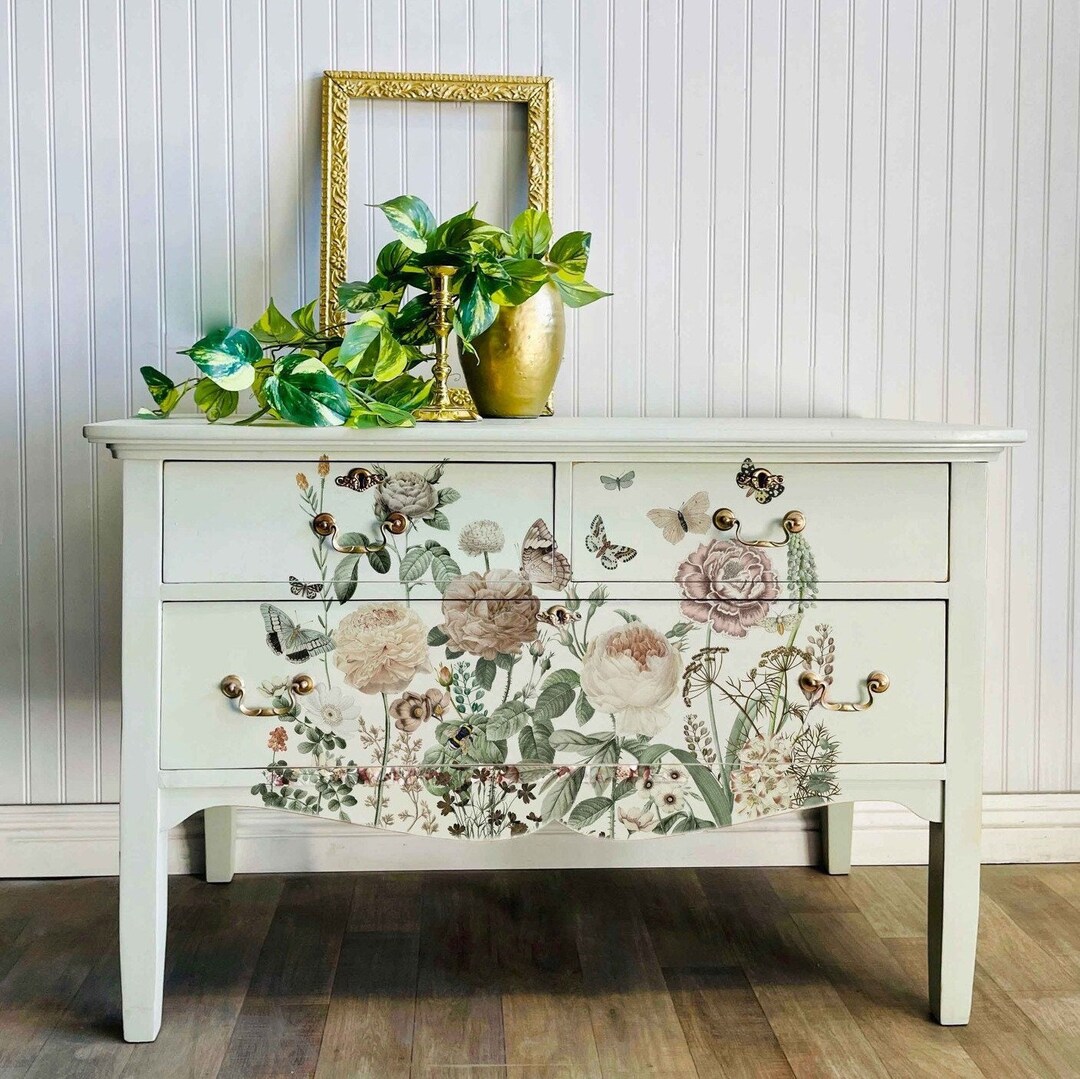 Decor Transfer ALL THE FLOWERS Furniture Transfer Redesign With Prima ...