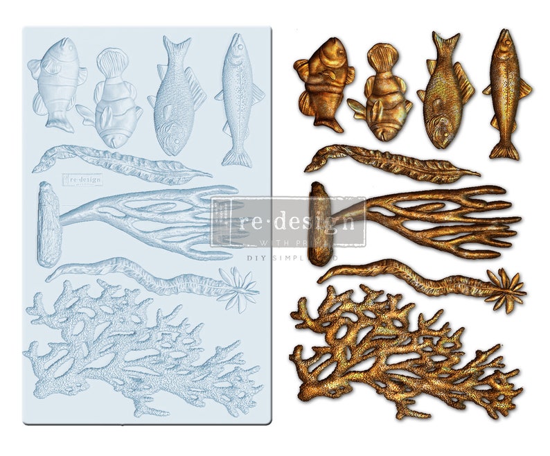 Coral Reef Silicone Mold - Redesign With Prima Decor Mould - Etsy