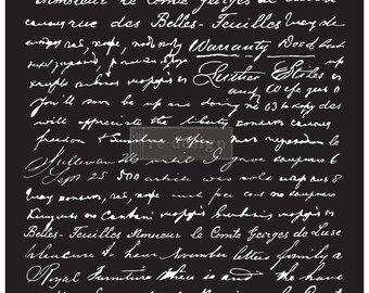 Script Stencil | Etsy