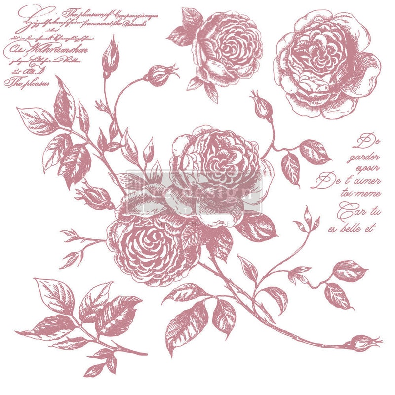 Rose Stamp - Etsy