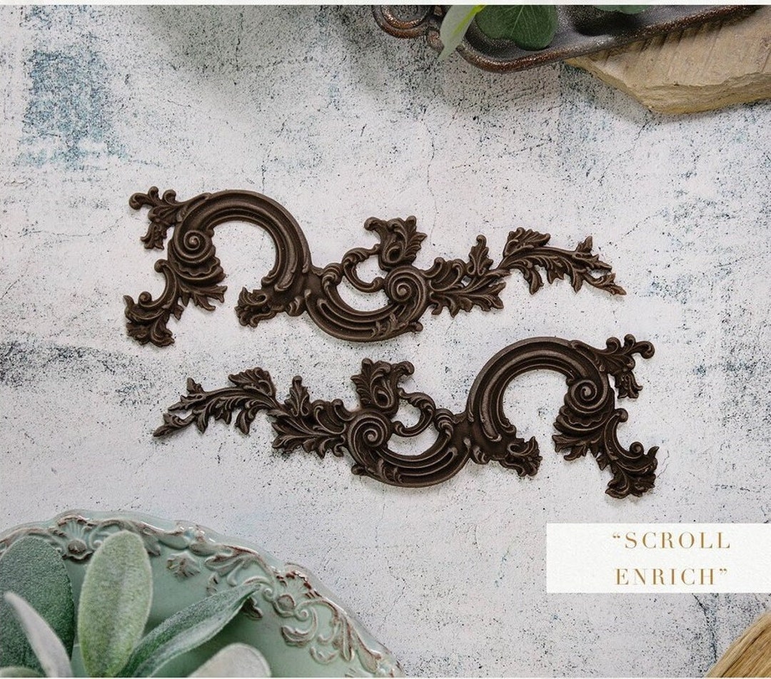 Scroll Enrich Appliqué - Bendable Decor Poly Casting (2pc) Redesign ...