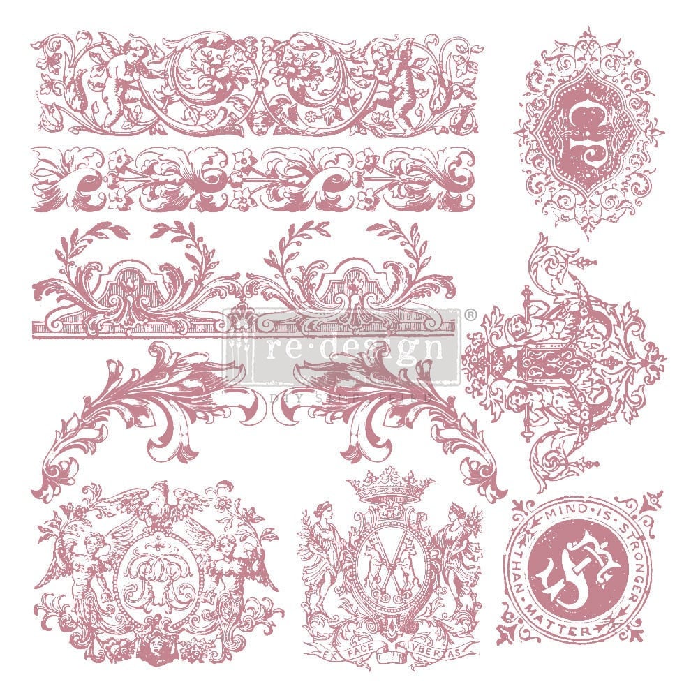 Chateau De Saverne Craft Stamp - Redesign With Prima Decor Stamp - Etsy