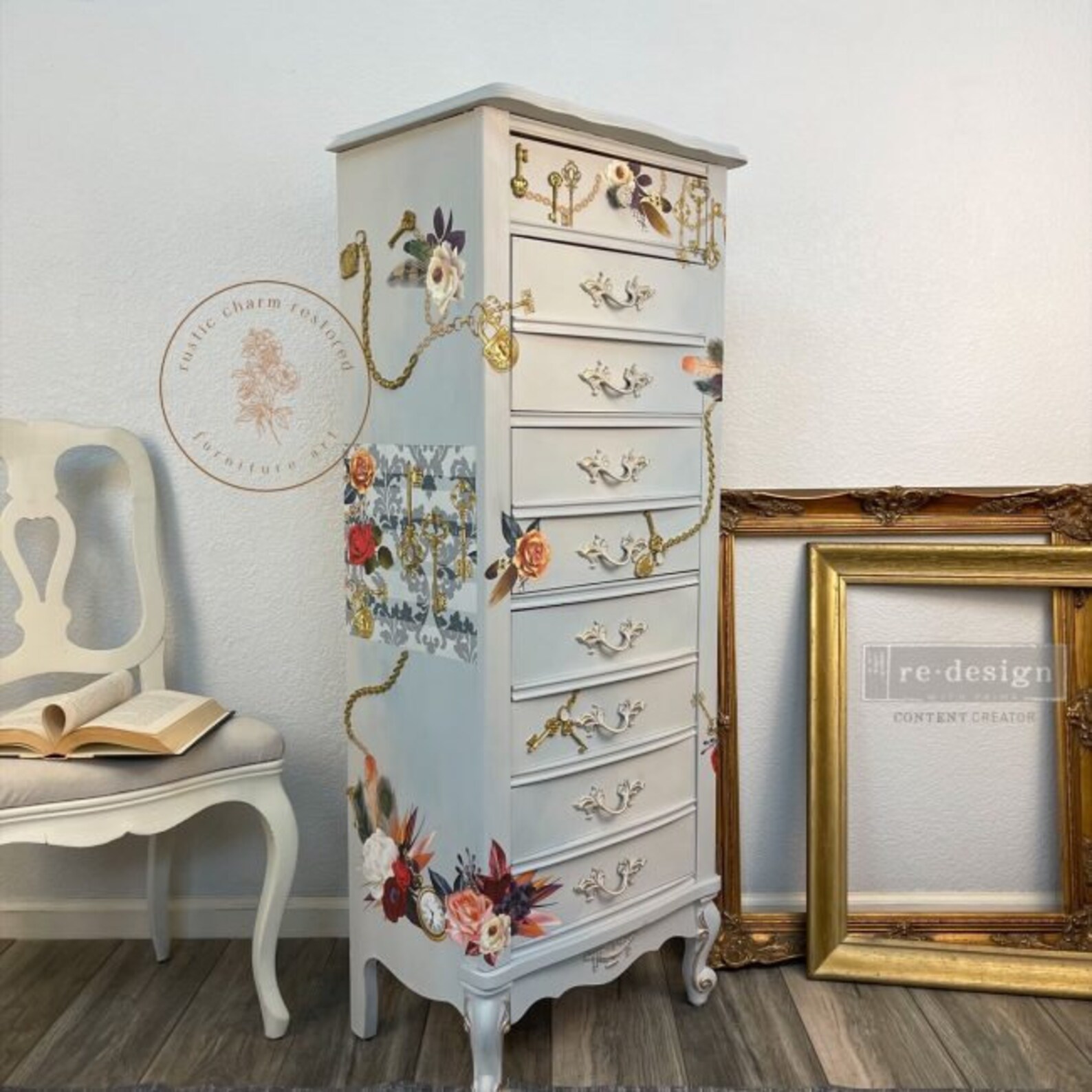 Once Upon a Time Floral Furniture Decal - Redesign With Prima Decor ...