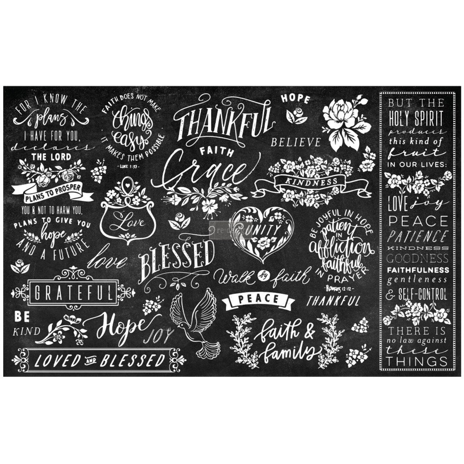 Thankful & Blessed II Decoupage Decor Paper by Redesign With | Etsy