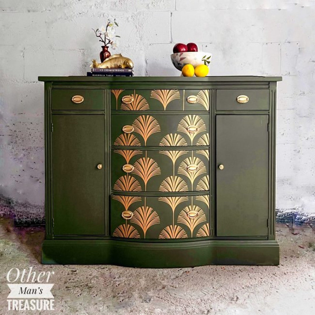 Interlinked Fans Redesign With Prima Decor Transfer, Rub on Furniture ...