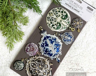 Papercraft Charms Silicone Mold - Redesign With Prima Decor Mould 5"x10 ...