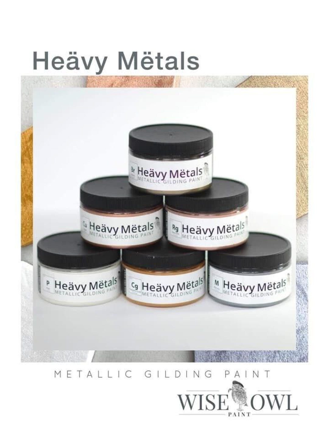 Heavy Metals Metallic Paint - Wise Owl Paint - Furniture Gilding Paint ...