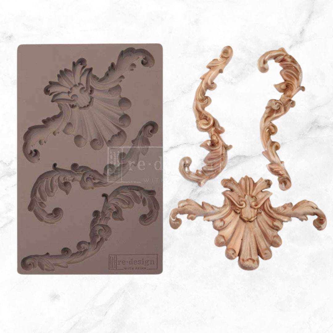 Greco Crest Silicone Mold - Redesign With Prima Decor Mould 5"x8" - Etsy