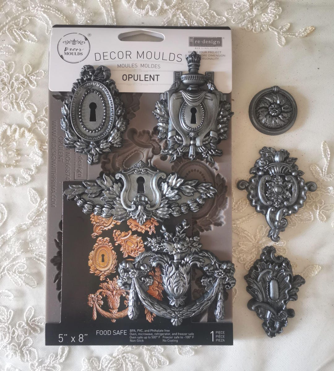 Opulent Decor Mould - Keyholes & Locks Silicone Mold - Redesign With ...