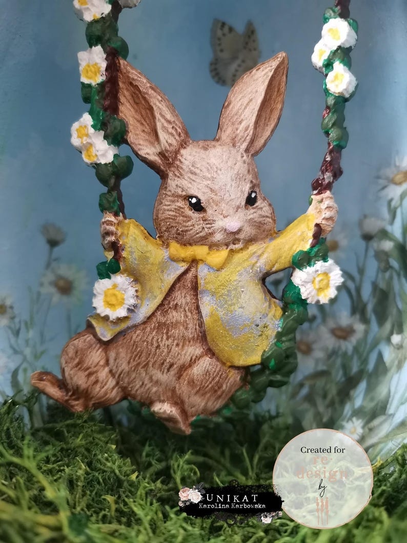Bunny Trail Tales Silicone Mold - Redesign With Prima Decor Mould ...