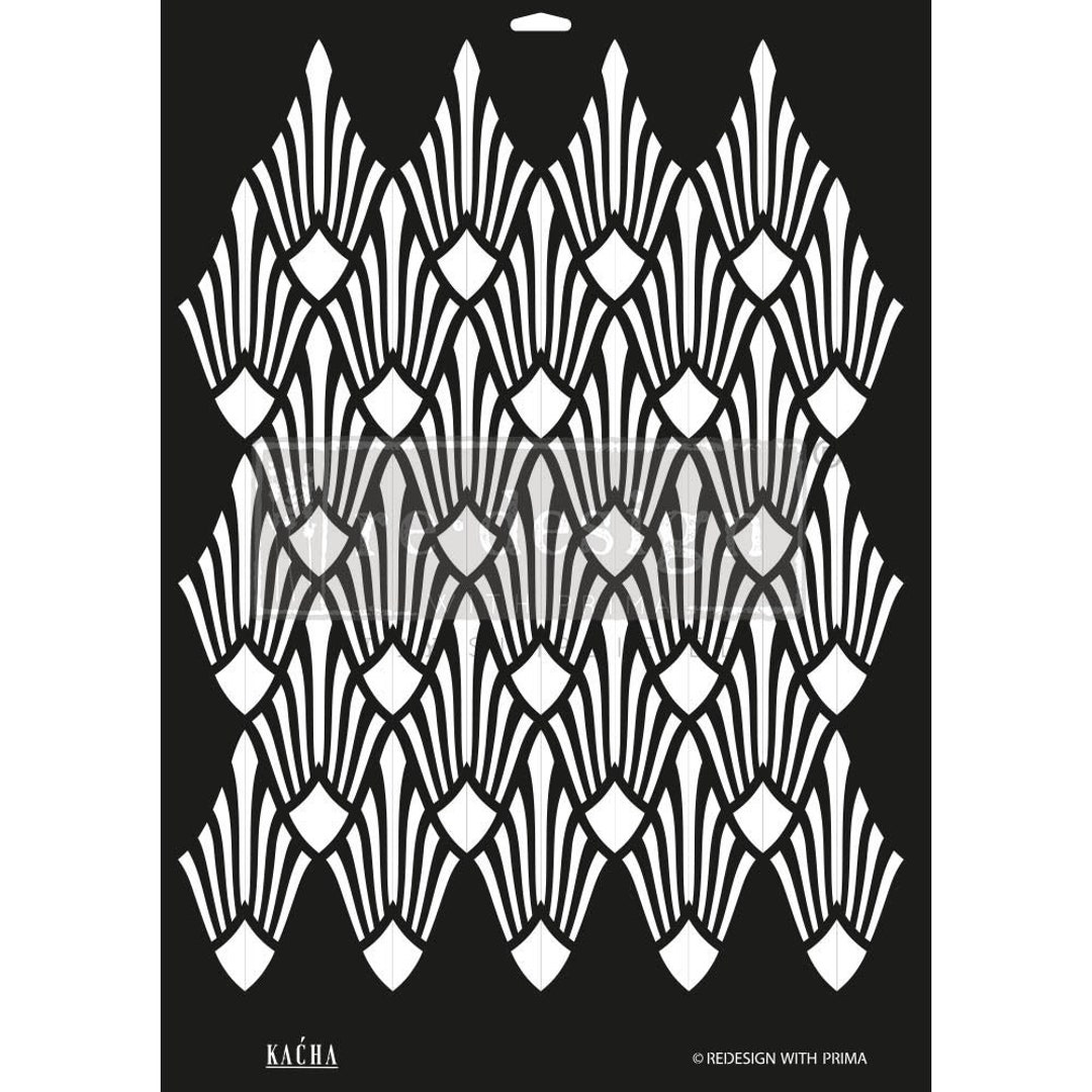 Kacha Stencil SUN LIT DIAMONDS, Decor Stencil by Redesign With Prima - Etsy