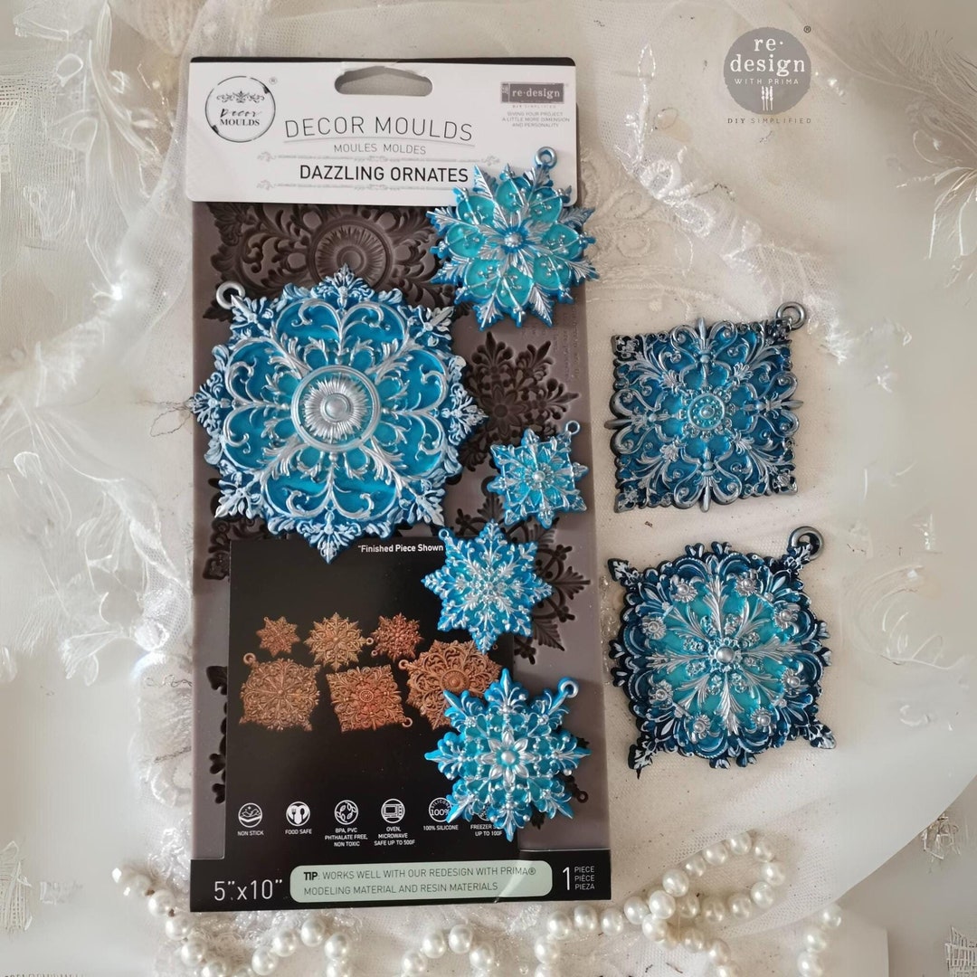 Dazzling Ornate Silicone Mold - Redesign With Prima Decor Mould 5"x10 ...