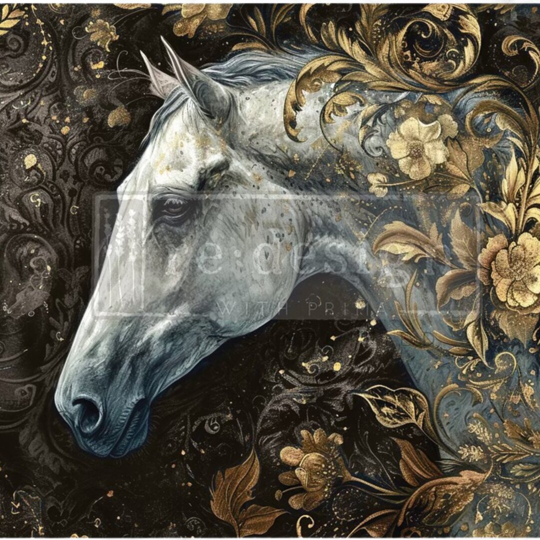 Majestic Gallop A1 Fiber Decoupage Paper | Redesign With Prima 23.4"x33.1" Decoupage for ...