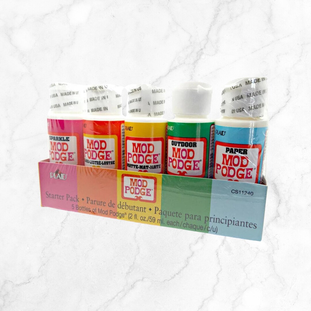 Mod Podge Starter Pack - Craft Adhesive - All-in-one Glue for Crafts ...