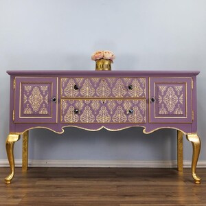 Kacha Golden Damask - Furniture Transfer, 24" X 35" Redesign With Prima Decor Transfer - Etsy