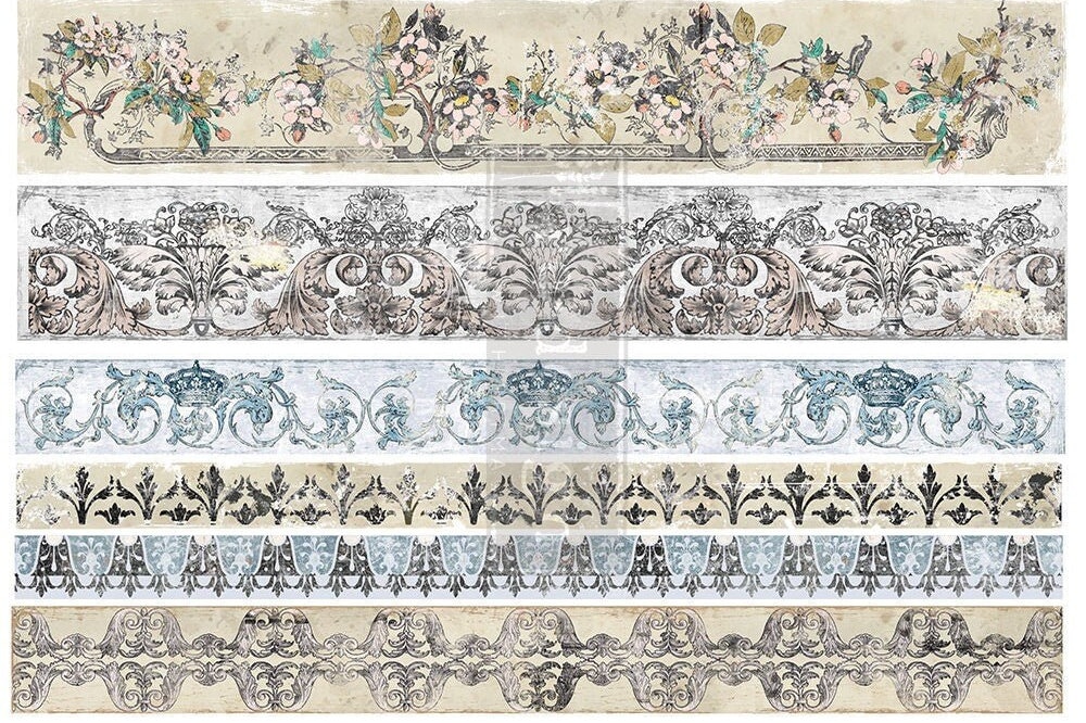 Distressed Borders Furniture Transfer - Redesign With Prima Decal - Etsy