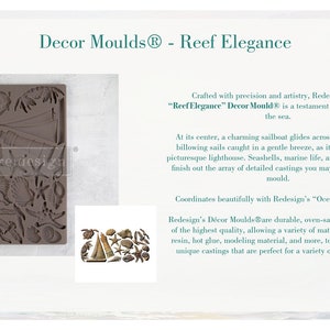 New Silicone Mold REEF ELEGANCE Redesign With Prima Decor Mould 5"x10 ...