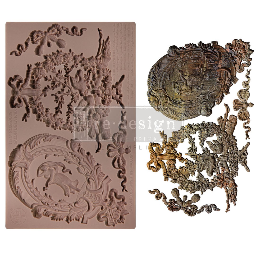 Salon De La Paix Silicone Mold Redesign With Prima Decor Mould 5x8 ...