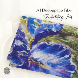 Enchanting Iris A1 Fiber Decoupage Paper - Redesign With Prima ...