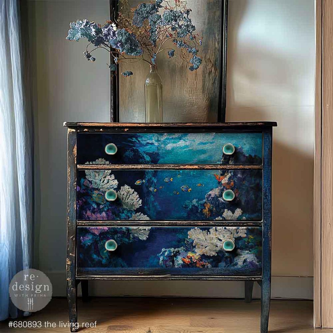 The Living Reef Decoupage Paper Set: Coral & Fish Fiber Tissue Sheets ...