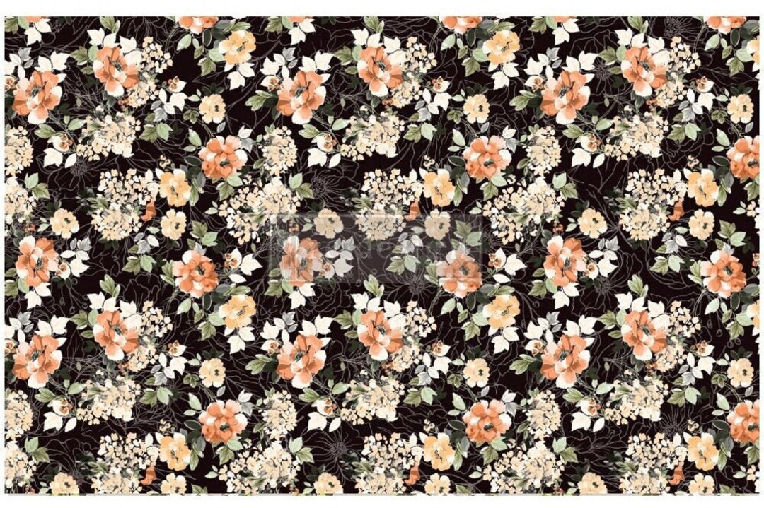 Midnight Amber Decoupage Paper - Redesign With Prima Decor Tissue Paper ...