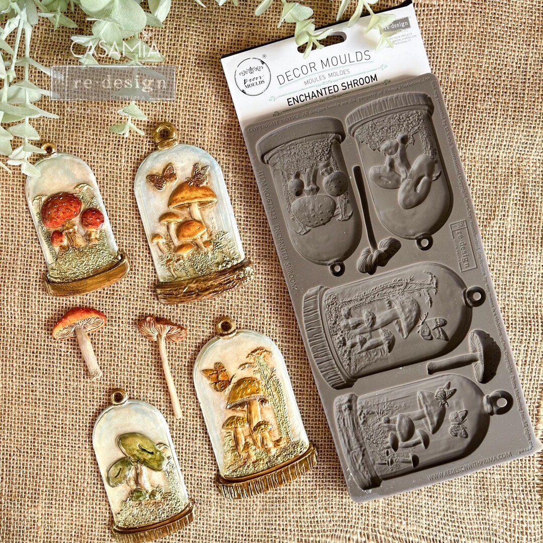 Enchanted Shroom Silicone Mold Redesign With Prima Decor Mould 5x10 ...