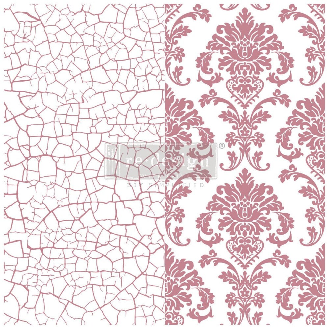 Imperial Crackle Decor Stamps by Redesign With Prima Clearly Aligned ...