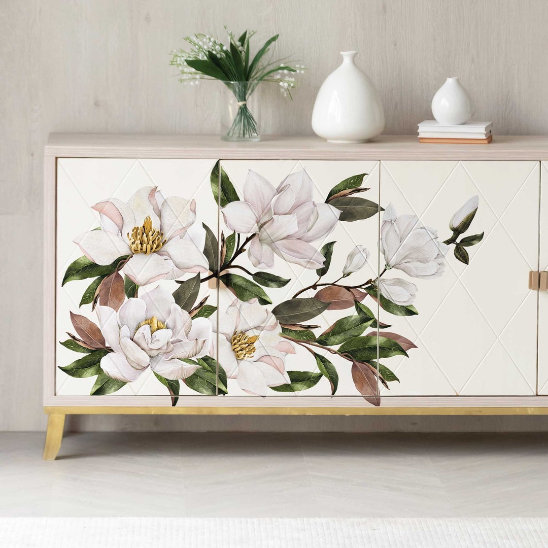Magnolia Grandiflora Furniture Transfer - Floral Redesign With Prima ...