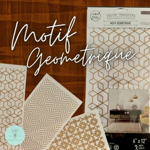 Motif Geometrique Small Furniture Transfer, Mini Transfer, Redesign ...