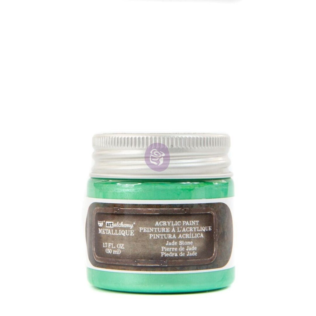 Jade Stone Acrylic Metallic Paint - Art Alchemy 1.7 Oz Finnabair With ...