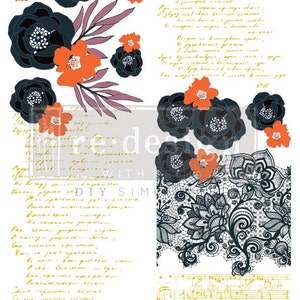 Fleur Noir Cece Furniture Transfer | Redesign With Prima Decor Transfer ...