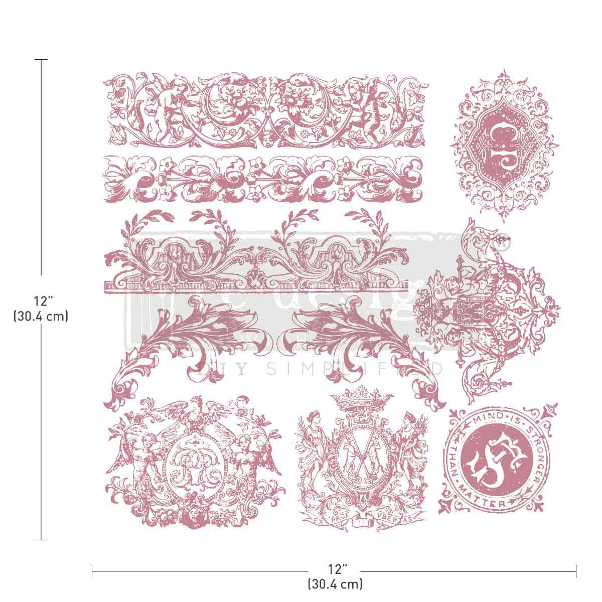 Chateau De Saverne Craft Stamp - Redesign With Prima Decor Stamp - Etsy
