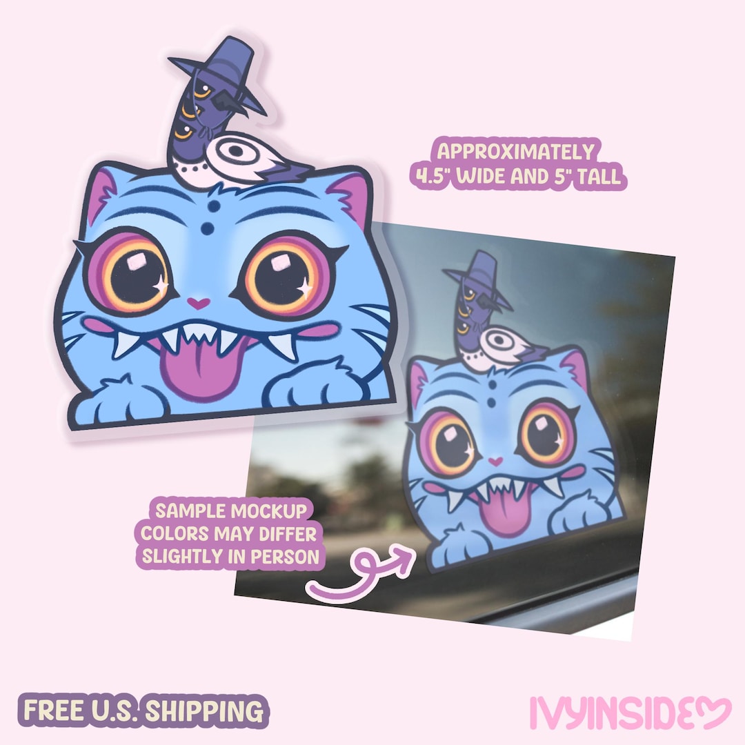 PREORDER - Derpy Tiger & Sussie Bird Vinyl Decal – K-pop Demon Hunters ...