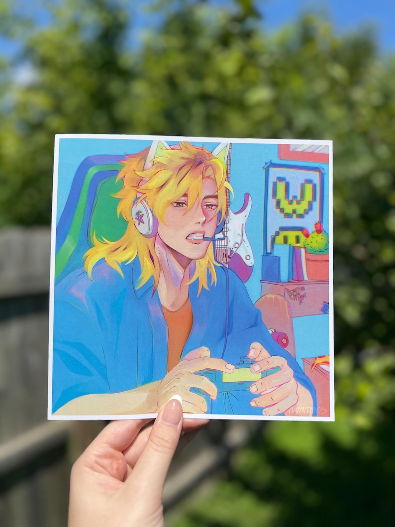 Stardew Valley Sam Art Pack – Print, Sticker & Keychain Fanart Bundle ...