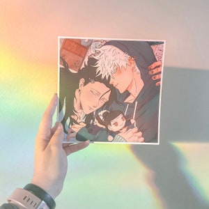 Satosugu Art Print - Plushie Cuddle - Jujutsu Kaisen Sastoru Gojo ...