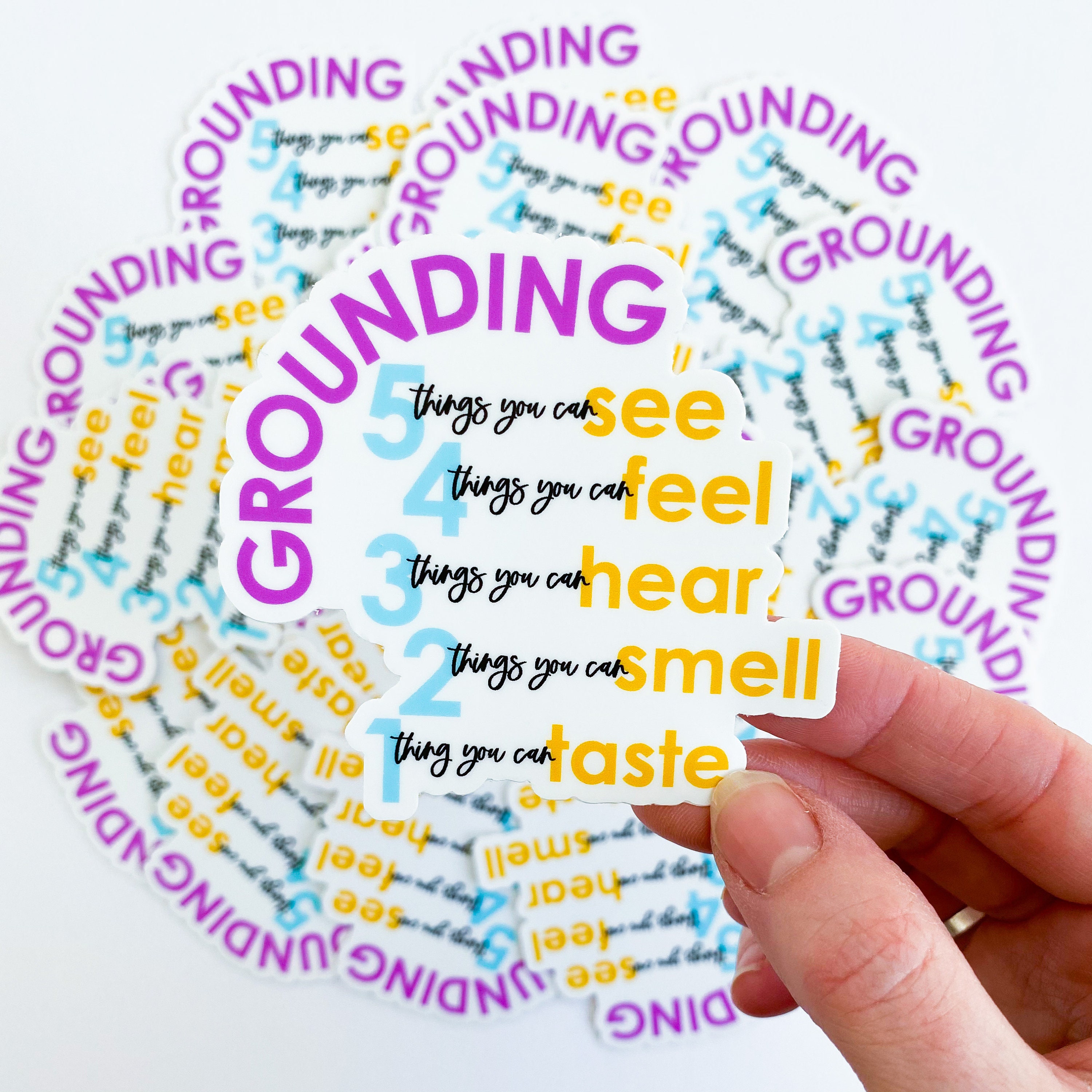 Grounding Mental Health Sticker - Etsy